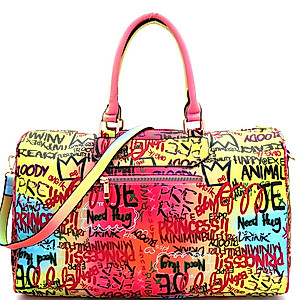 Trendeology Travel Duffel Bag Weekender Graffiti Novelty Tote Handbag