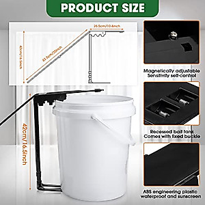 4 Pcs Mouse Trap Bucket Walk The Plank Mouse Trap Humane Flip and Slide Auto Reset Safe Waterproof Rat Trap Catcher Bucket Including Ramps for Indoor Outdoor House