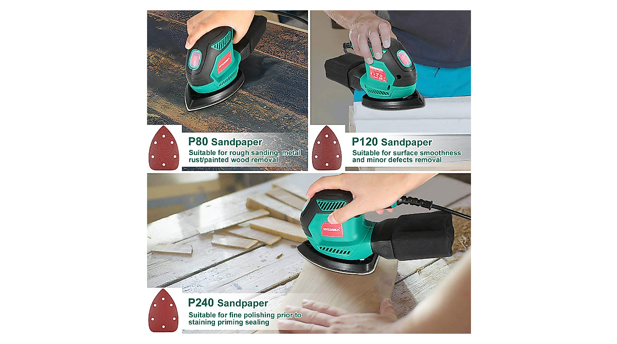 HYCHIKA Detail Sander - Compact Electric Sander for Precision Sanding