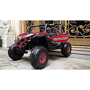 4X4 2022 Upgraded Kids Electric Ride on car RC Remote Power Wheel 24v XL Buggy Style Kids Ride on car RZR 2 Adjustable seats 24VOLT Rubber Tires Holds 160 lb mp3 Bluetooth 9 mph