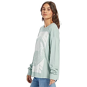 Roxy Women's Oversized Long Sleeve T-Shirt, Bhb0, X-Small