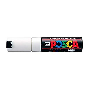 uni Posca Bold Marker, White (PC8K.1)