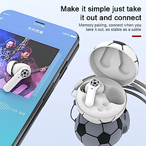 Basketball Earphone True Wireless Football Earphones for Boyfriend and Girlfriend Sports Bag Decoration Earbuds Bluetooth Headphone (3)