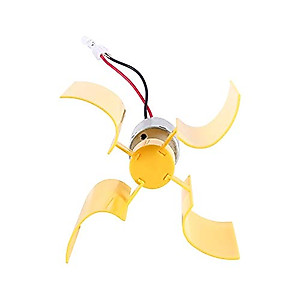 Zerone Micro Vertical Wind Turbines, Small Motor Blades Generator, DIY Set Vertical Breeze DC Motor Suitable for Teaching Physical Power Generation Principle