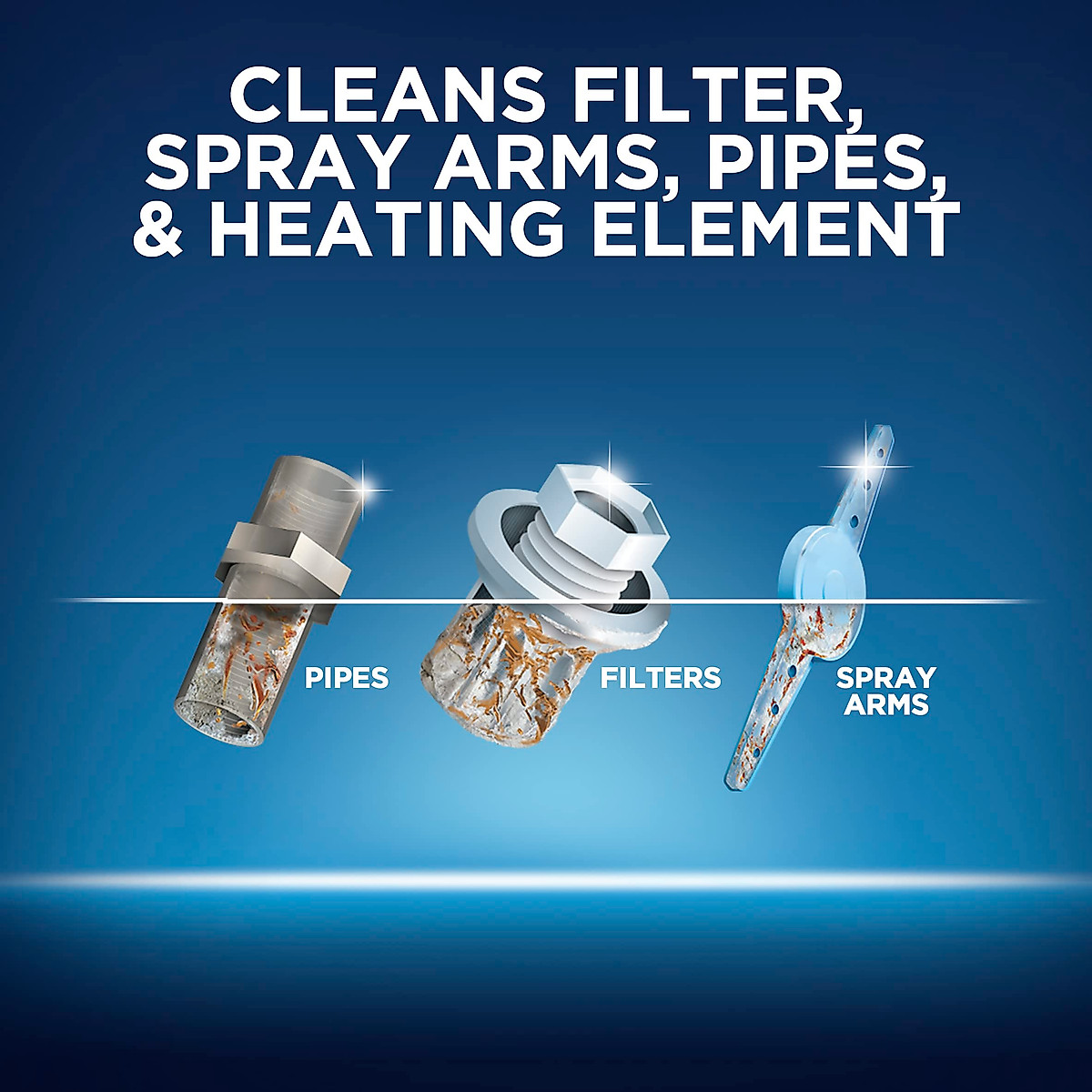 Finish Dishwasher Cleaner Liquid, 4 pack (8.45oz each), Dual Action: Hygienically Cleans Hidden Grease & Limescale, Fresh Scent – 1 Year Supply