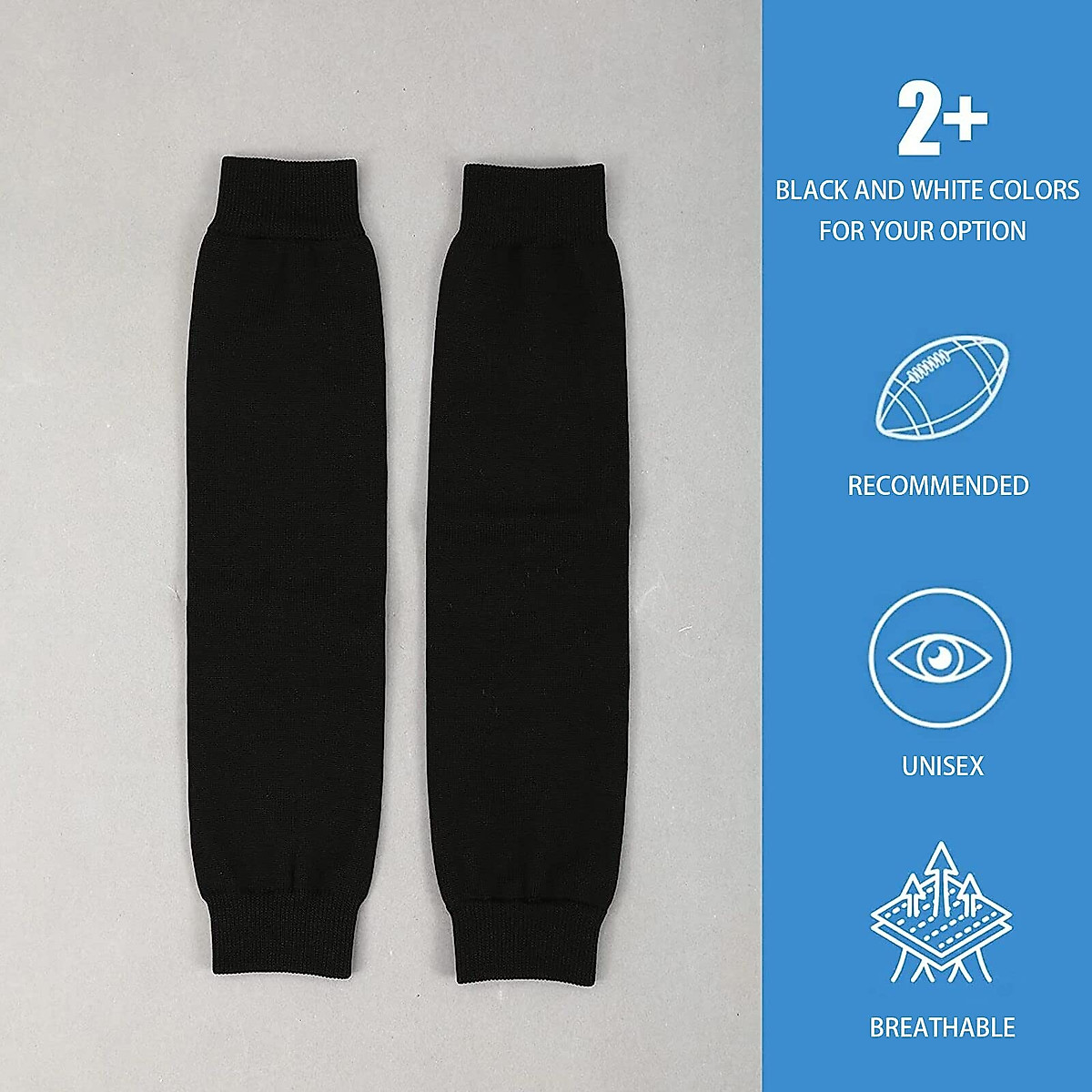 HGRTYXS Football Leg Compression Sleeve Youth & Men, Calf Compression Sleeves, Football Calf Sleeves Youth Boys, Sport Running Football Accessories for Kids, Black