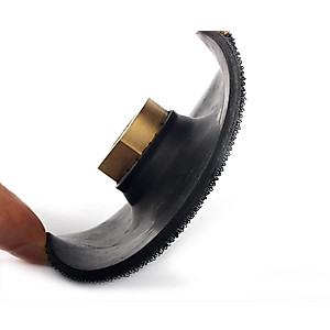 Z-LION 2Pcs Flexible Rubber Backer Pad 5 inch Hook&Loop Back Holder 5/8-11 Thread