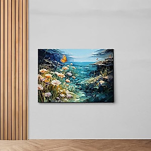 Abstract Painting Buy Canvas Wall Art, Butterfly Painting Art, Butterfly canvas, bedroom Butterfly wall art,Watercolor abstract Butterfly canvas painting