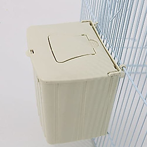 Happyyami 3pcs Plastic Birds Nesting House Bird Finch Nest Breeding Box Outdoor Mounted Parakeet Nest Box Plastic Hanging Bird Hut for Bird Cockatiel Parrot Budgie Random Color