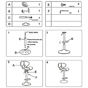 CangLong Swivel Adjustable Barstool, Counter Height Chairs w/Backrest and Footrest for Bar, Kitchen, Dining, Living Room and Bistro Pubx, Set of 2, Light Brown (CL-191541)