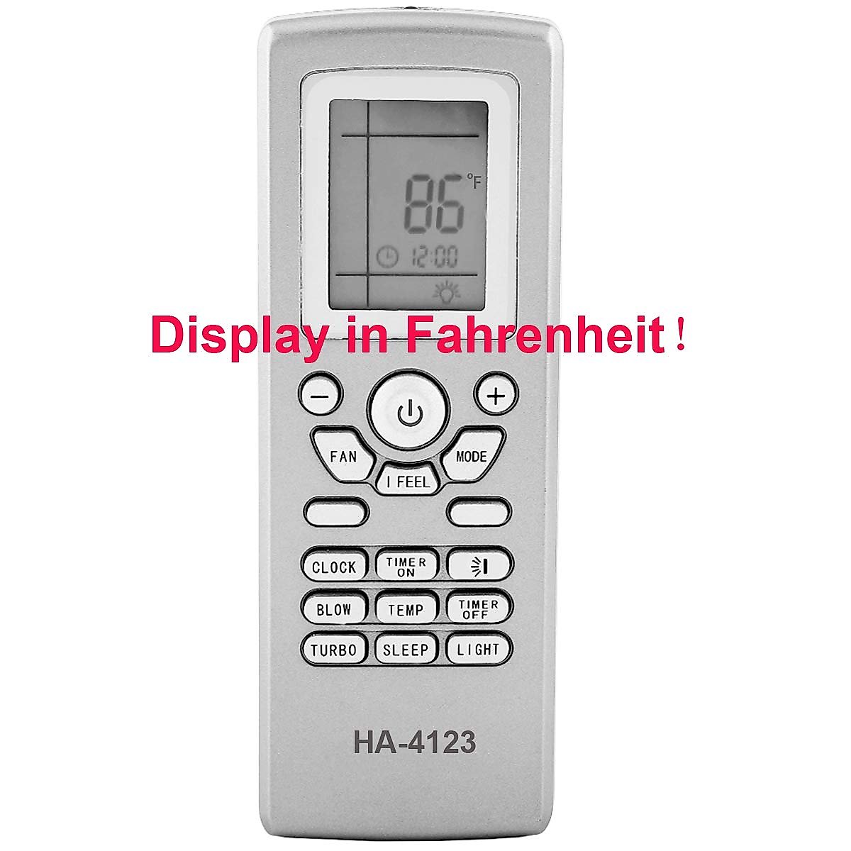 YING RAY Replacement for Friedrich Air Conditioner Remote Control MM09YJ MM12YJ MWM09Y1J MRM09Y1J MWM12Y1J MRM12Y1J BR0412W1A BR1224W3A (Display in Fahrenheit)