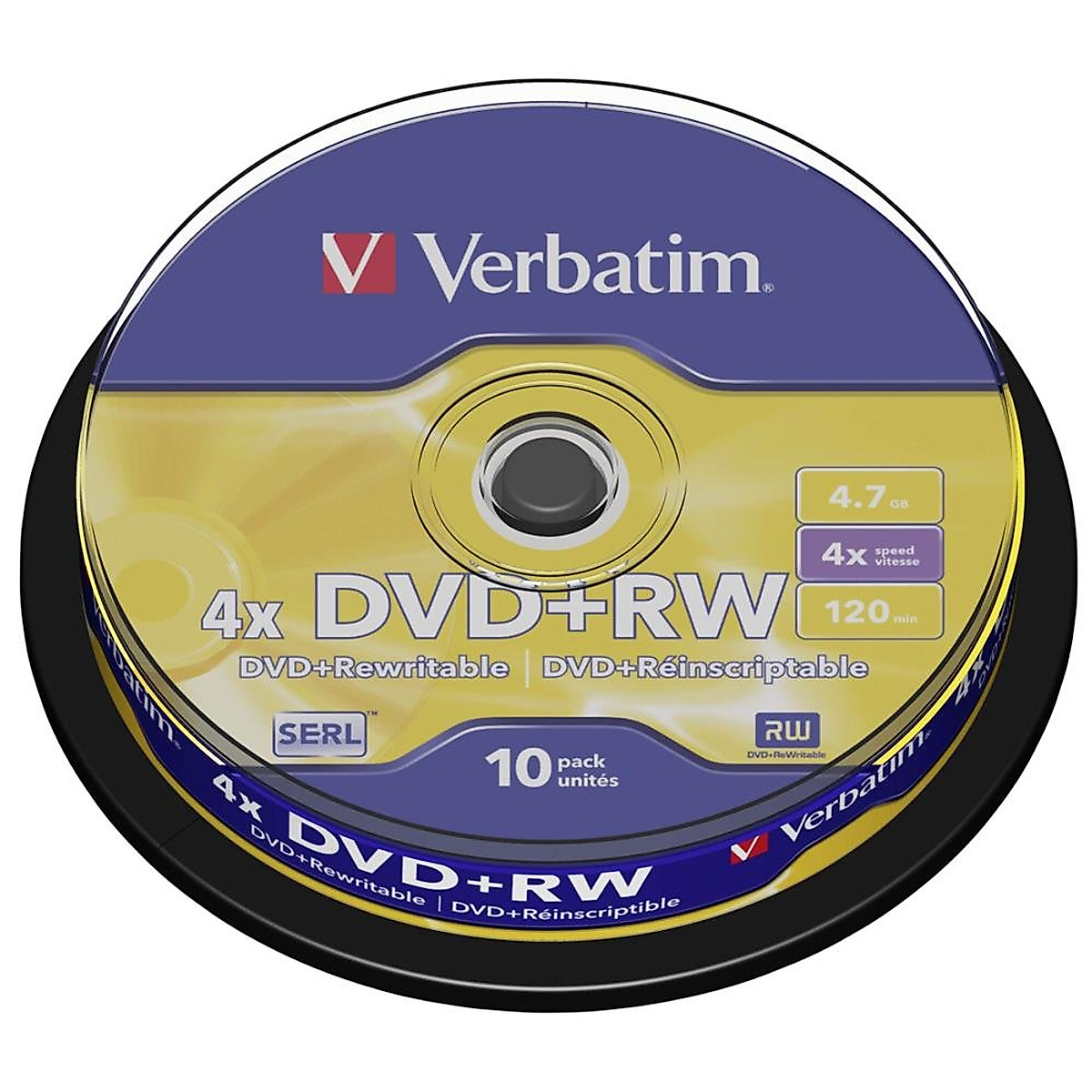 DVD+RW 4X, 4.7GB