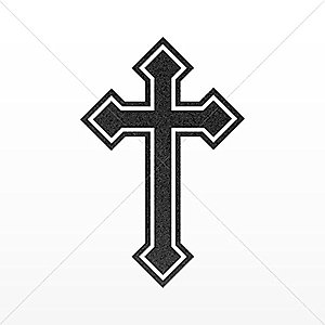 Stickers Decal Cross Christian Symbol Trinity Car Door Waterproof Raci Mettalic Anthracite Mettalic (4X2,6)