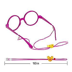 HALF CRESCEN Kids Glasses Strap (Pack of 12) Eyeglasses Straps for Kids, Sunglasses Holder Strap for Kids Girls