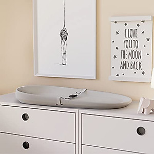 Waterproof Baby Changing Pad - Easy to Clean, Lightweight & Portable - Large Foam Cushion for Comfort - Jool Baby (Grey)