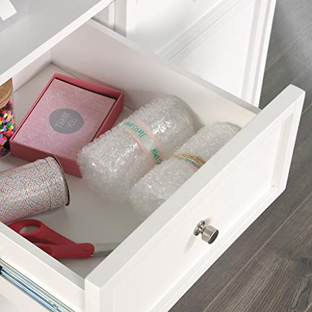 Sauder Craft Pro Series Storage Cabinet, White finish