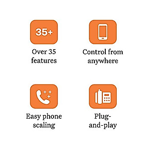 Ooma Office Provisioned Yealink Sip T21P 2 Line Business IP Desk Phone Works with Ooma Office cloud based VoIP phone service for small business with virtual receptionist ext dialing ring groups