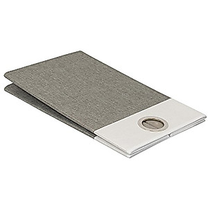 BIRDROCK HOME Folding Cloth Laundry Hamper with Handles - Dirty Clothes Sorter Basket - Easy Storage - Collapsible - Home Organization - Grey and White