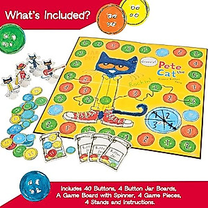 Briarpatch | Pete the Cat Groovy Buttons Game, Fans of Pete the Cat Books, Ages 3+