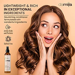 damila Keratin Leave In Conditioner Spray for Fine, Dry, Damaged and Curly Hair - Detangles and Protects Against Heat - Sulfate and Paraben Free (8.12 Fl Oz (Pack of 1))