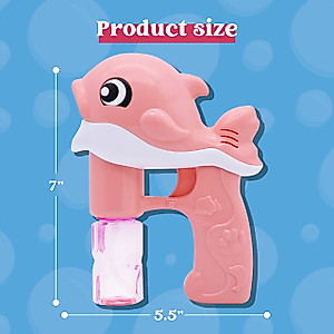 JOYIN 2 Bubble Guns Kit, Whale Automatic Bubble Maker Blower Machine with 4 Bubble Solutions for Kids, Bubble Blaster, Summer Toy, Birthday, Outdoor & Indoor Activity, Easter, Valentine Party Favors