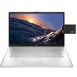 HP Laptops for College Student & Business, 17 inch FHD Screen Computer, 2022 Newest Updated, 11th Gen Intel Core i5-1135G7, 16GB RAM, 1TB SSD, Fast Charge, HDMI, Webcam, Windows 11, ROKC MP
