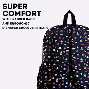 J World New York Unisex Kid's Oz School Backpack for Girls Boys. Cute Bookbag, Game, One Size