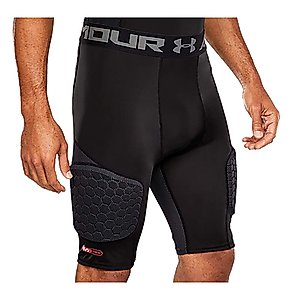 Under Armour Gameday Armour 3-Pad Short Bball-BLK,MD
