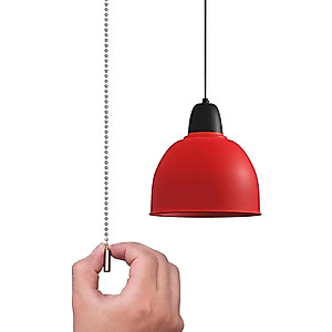2 Pack Pull Chain String Extension with Connector for Ceiling Fan Light Fixture Light Bulb, 304 Stainless Steel Switch Chain Extender,1 Meter Length