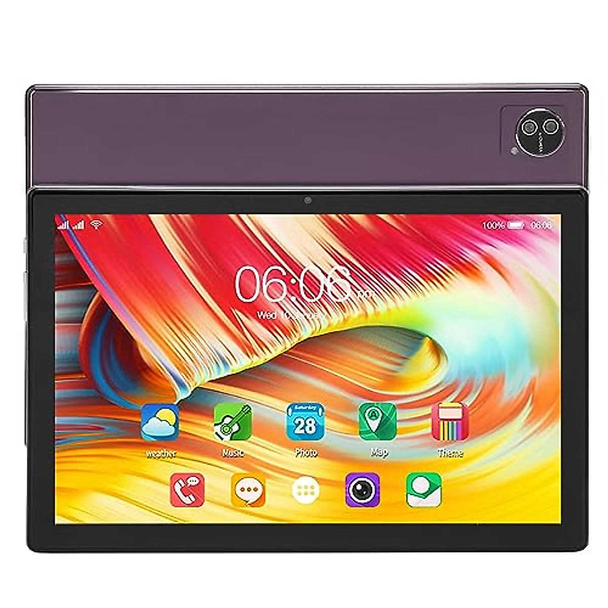 Airshi Business Tablet, 10.1 Inch FHD Gaming Tablet US Plug 100‑240V 8GB RAM 256GB ROM Dual Camera for School (#4)