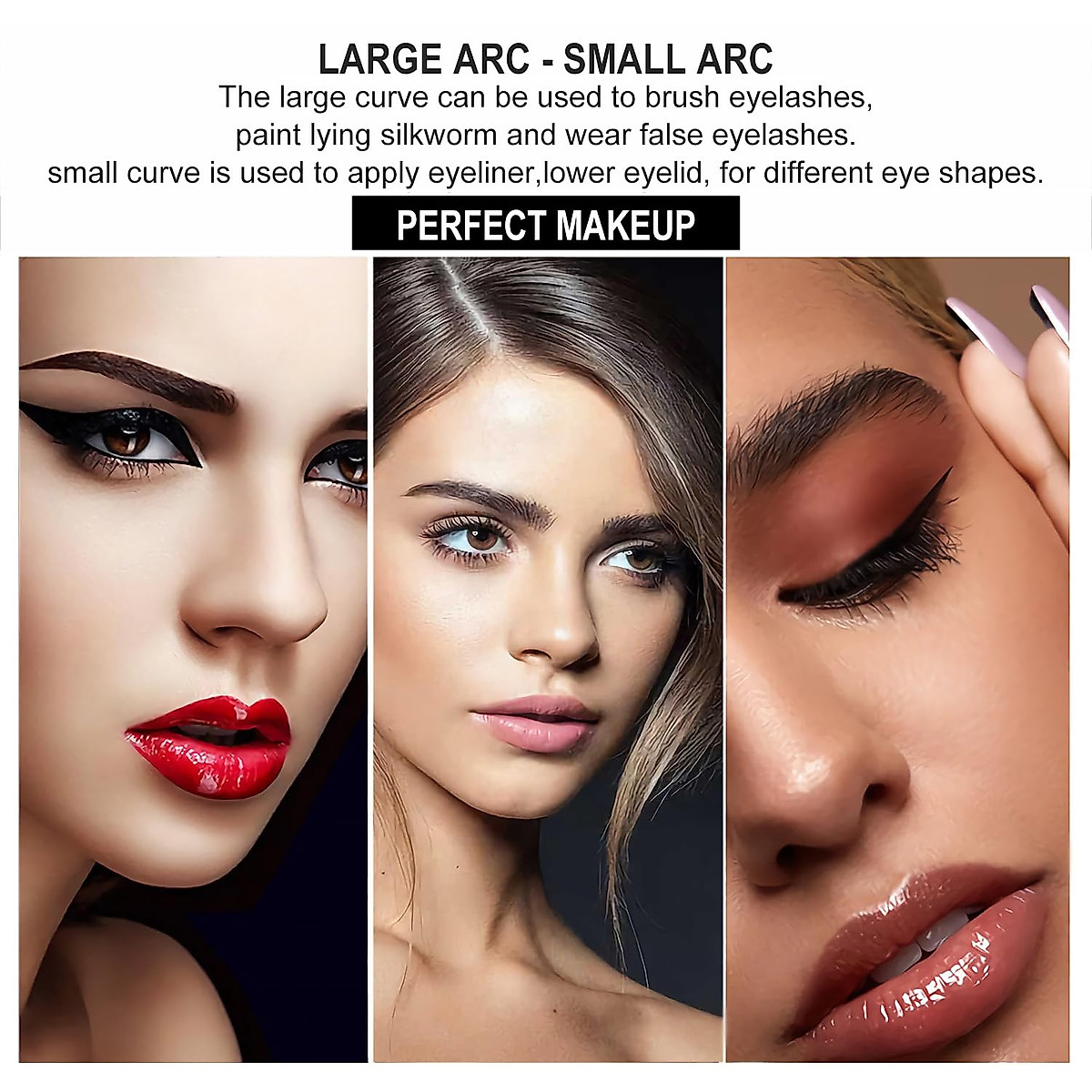 SUMEITANG Eyeliner Stencils 2Pcs Reusable Silicone Eyeliner Aid Mascara Shield Multifunctional Makeup Stencil for Beginners Eyeliner Eyelash Eyeshadow Lipstick Applicator Guide Tool Easy to Use-Yellow