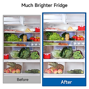 SHINESTAR 2-Pack Refrigerator Light Bulb, 5 Watt (40W Equivalent), Waterproof A15 LED Bulb, Non-dimmable Appliance Bulbs with E26 Base, 5000K Daylight