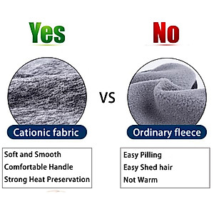 Obacle Headband Ear Warmer Running Fleece Headband Non Slip for Girl Women Men (Gray Dark Blue, 2 Pack)