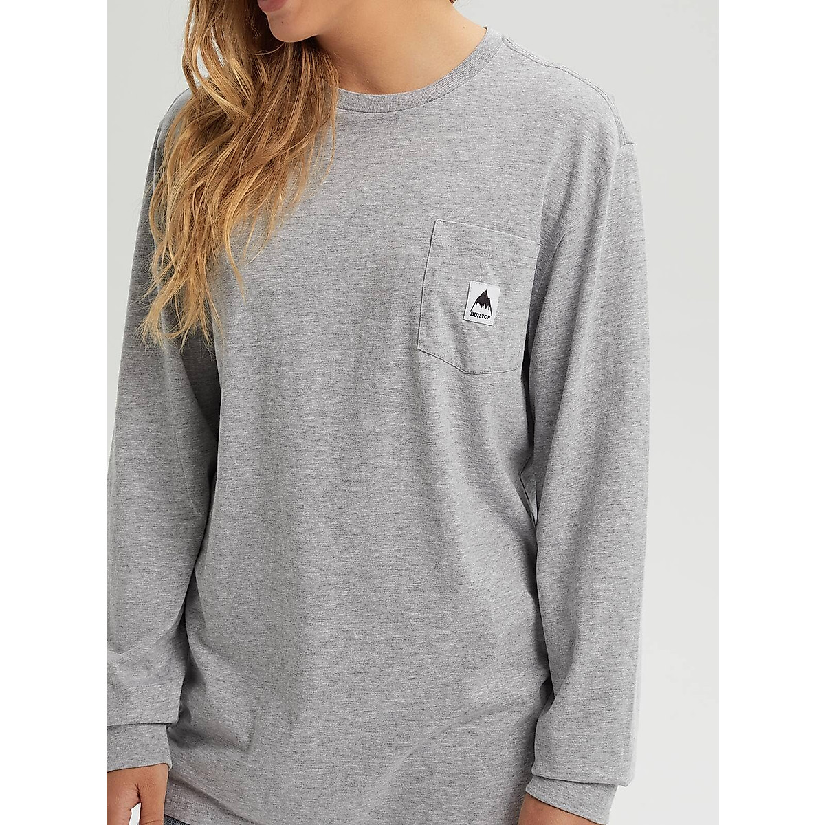 Burton Men's Colfax Long Sleeve T-Shirt, Gray Heather, L