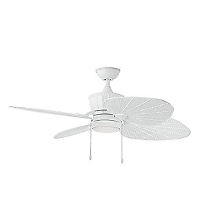 Home Decorators Collection YG618-WH Pompeo 52 in. LED Outdoor White Ceiling Fan
