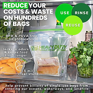 SMELLY PROOF - Reusable Clear Odor-Proof Storage Bags - 5-PACK - Barrier Technology - Made in the USA