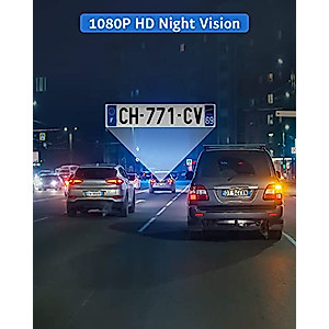 Dash Cam 1080P Car Camera, EUKI WiFi Dash Camera for Cars, Dash Cam Front with Night Vision, 170°Wide Angle, 24 Hours Parking Monitor, Loop Recording, G-Sensor, APP Control, Support 128GB Max