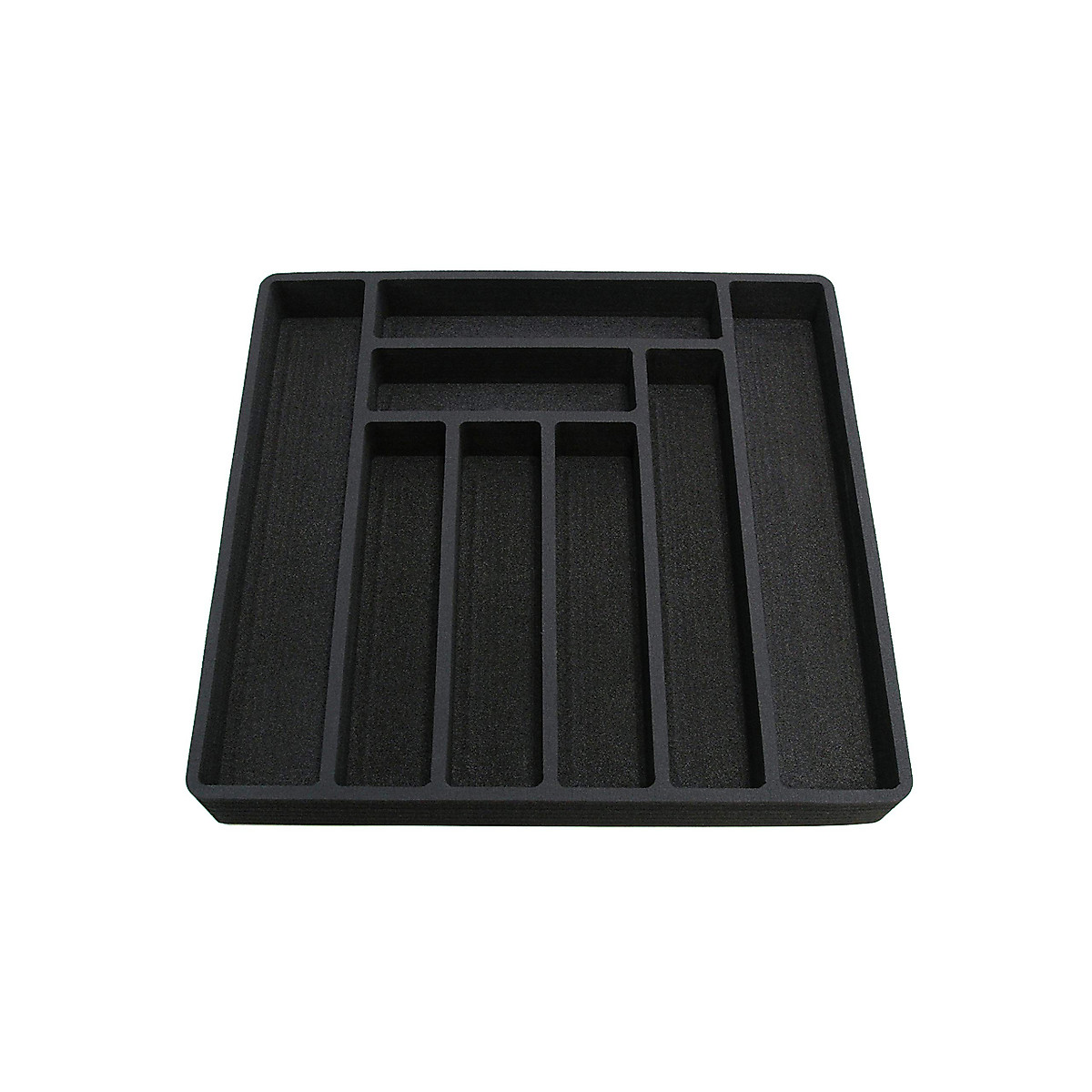 Polar Whale Giant Flatware Silverware Drawer Organizer Premium Dividers for Cutlery Forks Knives Spoons Serving Utensils Non-Slip Waterproof Tray Insert 19 X 18 Inches 8 Slot Extra Deep