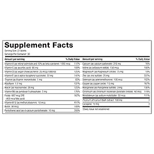 ROMAN Daily Multivitamin for Men | Supports Physical Activity, Brain + Heart Health, and Immune System with 23 Key Nutrients Including Calcium, Magnesium, and Zinc | 30-Day Supply (60 Tablets)