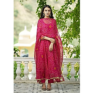 Elina fashion Indian Kurti for Womens With Pant & Dupatta | Rayon Printed Partywear Kurta & Kurtis Tops