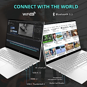 HP Envy 16" WQXGA Touchscreen Business Gaming Laptop, Intel Core i9-13900H, NVIDIA RTX 4060 8G, 64GB DDR5 RAM, 4TB PCIe SSD, Backlit Keyboard, B&O Audio, 5MP Camera, Silver, Win 11, 32GB USB Card