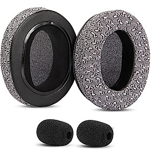 E900 Earpads-YunYiYi-Upgrade Replacement Ear Pads Cushion Compatible with EKSA E900 E900 PRO Gaming Headset Earmuffs Covers (Gray)