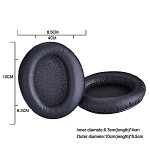 Avantree Black Replacement Earpads for Over Ear Headphones - Suitable for Avantree HT5009, HT4189, HT41899, DG59M, C519M，Audition, Audition Pro（Not Original Audition & Audition Pro Edition）