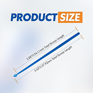 PEKYBIO Micro Scoops Disposable Polypropylene Measuring Spoons 100pcs Plastic Transfer Scoops, 2-12 mg Capacity, BPA-Free & Static Free Sample Scoop for Powders and Lab Work