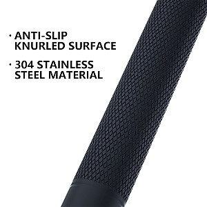 20 Inch Anti Slip Shower Grab Bar Oil Rubbed Black 1.25" Diameter,Munzong Bathroom Grab Bar, Knurled Bathroom Balance Bar,Safety Hand Rail Support Handicap Elderly Senior Assist Bath Handle