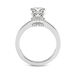 FRIENDLY DIAMONDS 1 Carat IGI Certified Oval Shape Lab Grown Diamond Ring | 14K Or 18K White, Yellow Or Rose Gold | Ember Solitaire Diamond Ring | FG-VS1-VS2 Quality