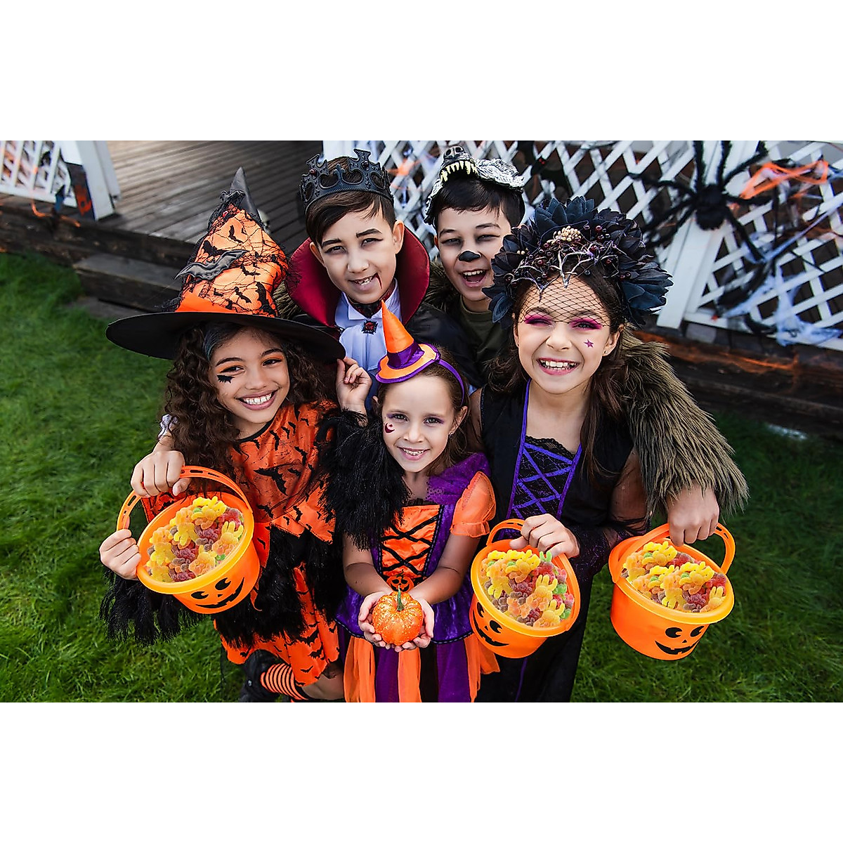 Fruidles Halloween Hair Spiders Gummies, Fun And Festive Holiday Snacking (Half-Pound Bag)