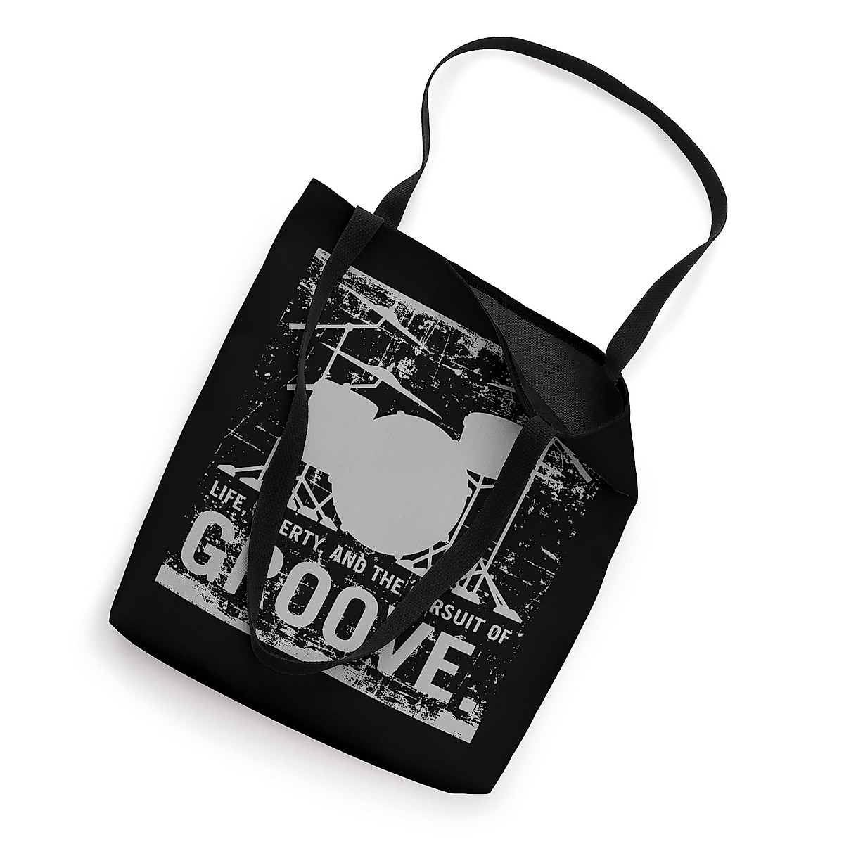 Life Liberty and The Pursuit of Groove Drummer Tote Bag