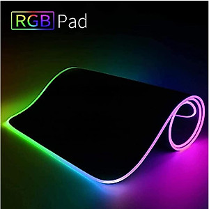Gaming Mouse Pads Oversized Led Zero Two Mouse Pad Large RGB Mice Pad Computer Keyboard Pad Extended Desk Pad with Stitched Edge Frame 300X600Mm