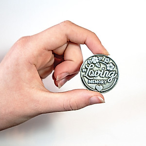 in Loving Memory Memorial Gift, Bereavement Love Expression Coin, Pocket Sympathy Worry Stone Coin for Grieving & Remembrance, EDC Reminder Coin, Never Forgotten Token of Encouragement